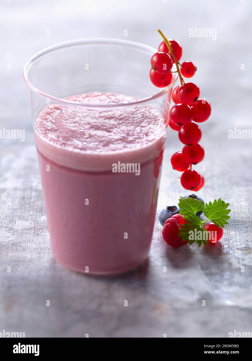Summer fruit and soya milk shake Stock Photo - Alamy