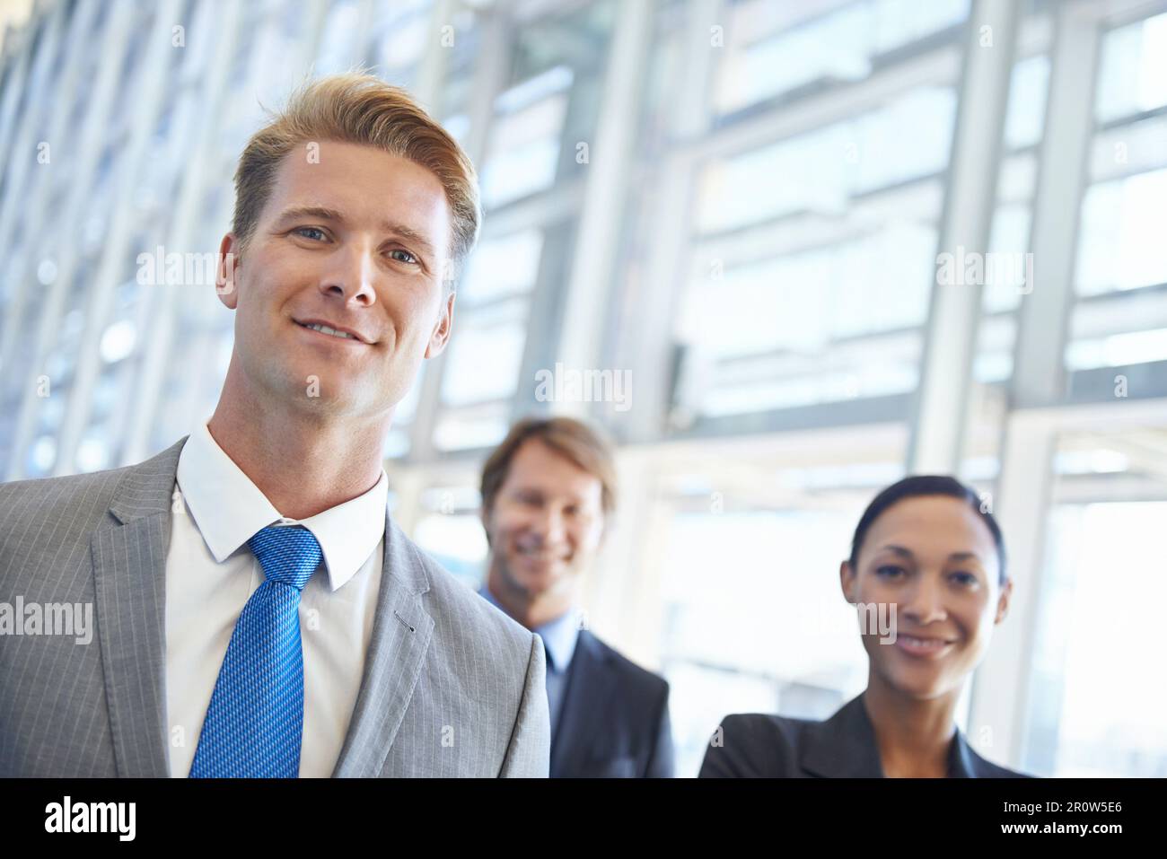 Every team member is important here. A young successful businessman ...