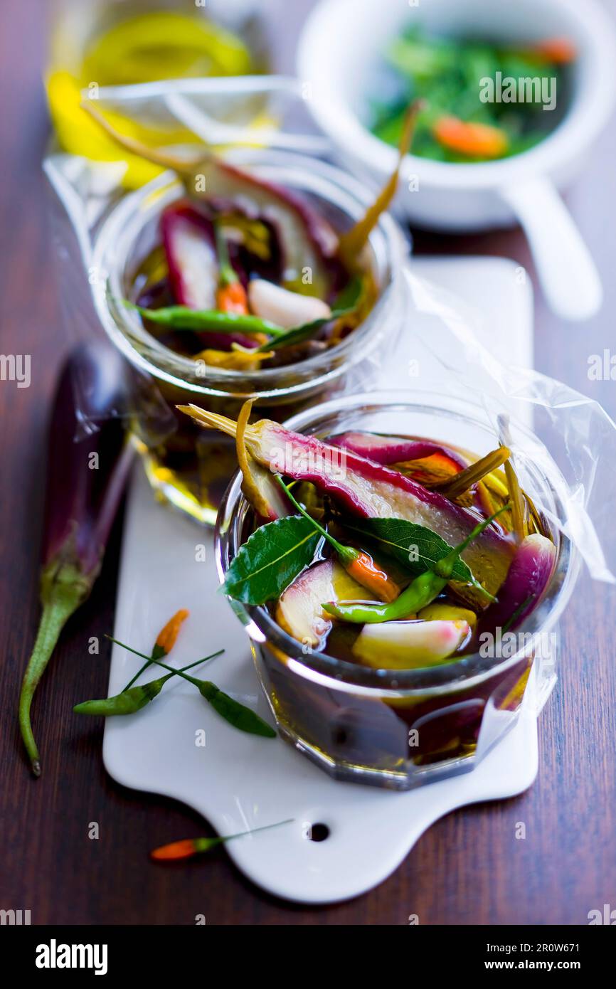 Pickled eggplants hi-res stock photography and images - Alamy