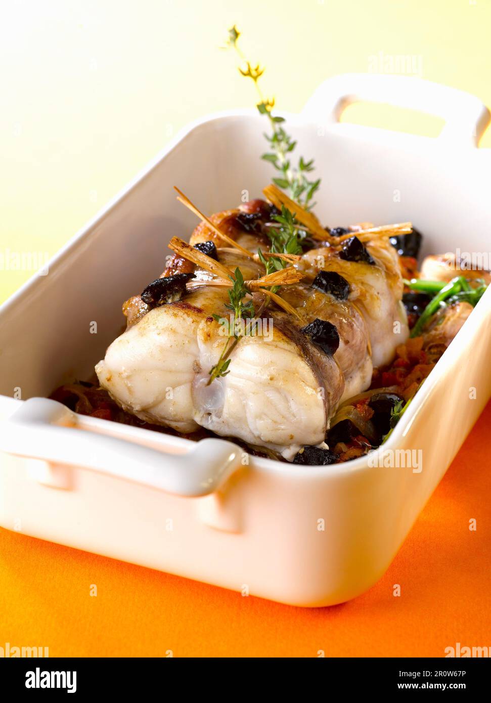 Roast monkfish à la provençale Stock Photo - Alamy