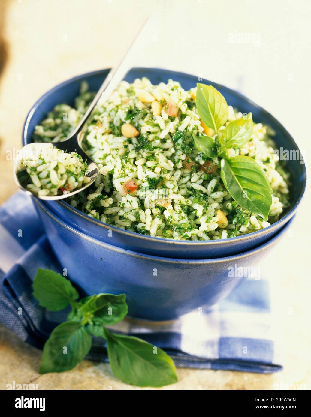 Rice with herbs Stock Photo - Alamy