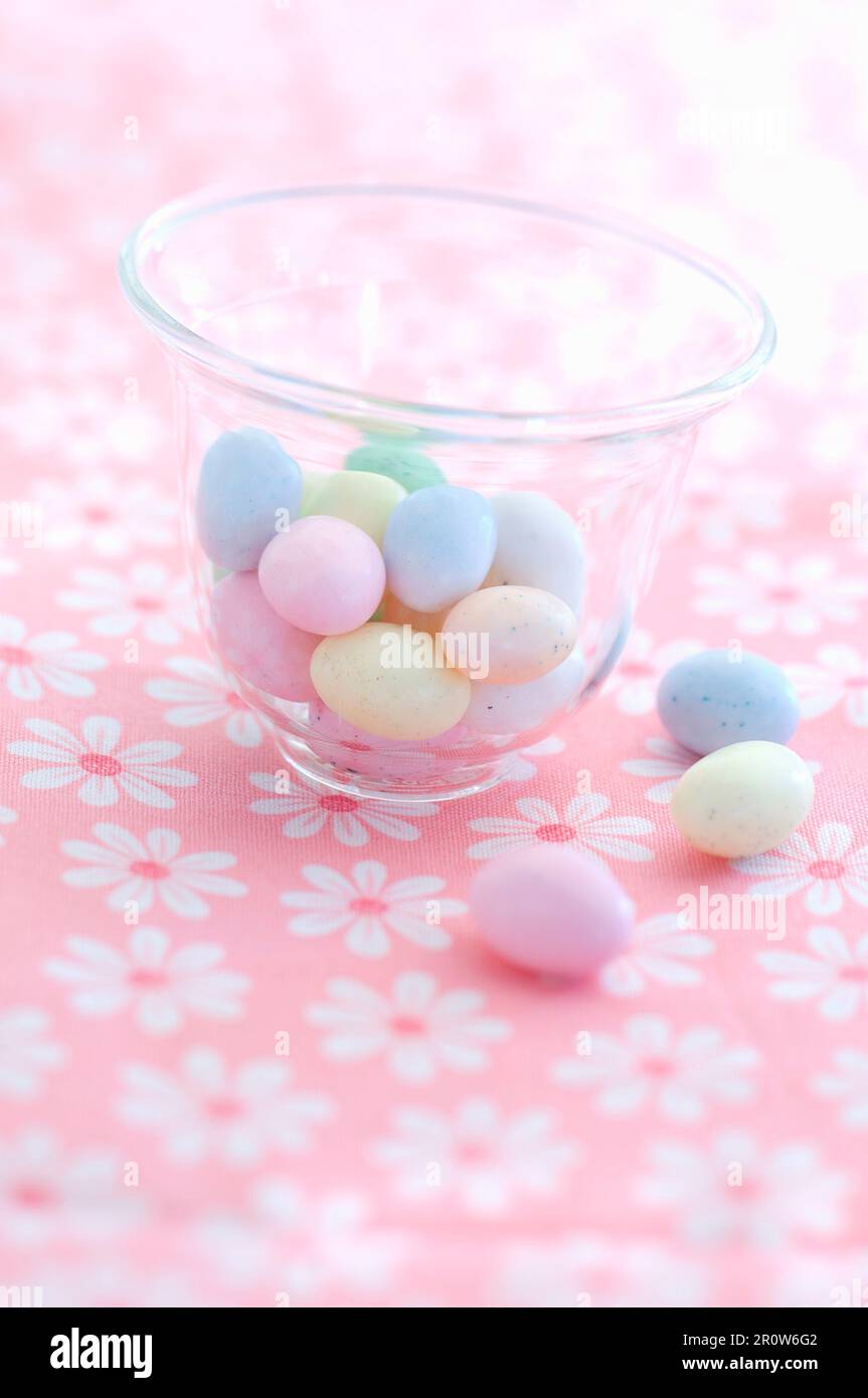 Small sugar easter eggs Stock Photo - Alamy