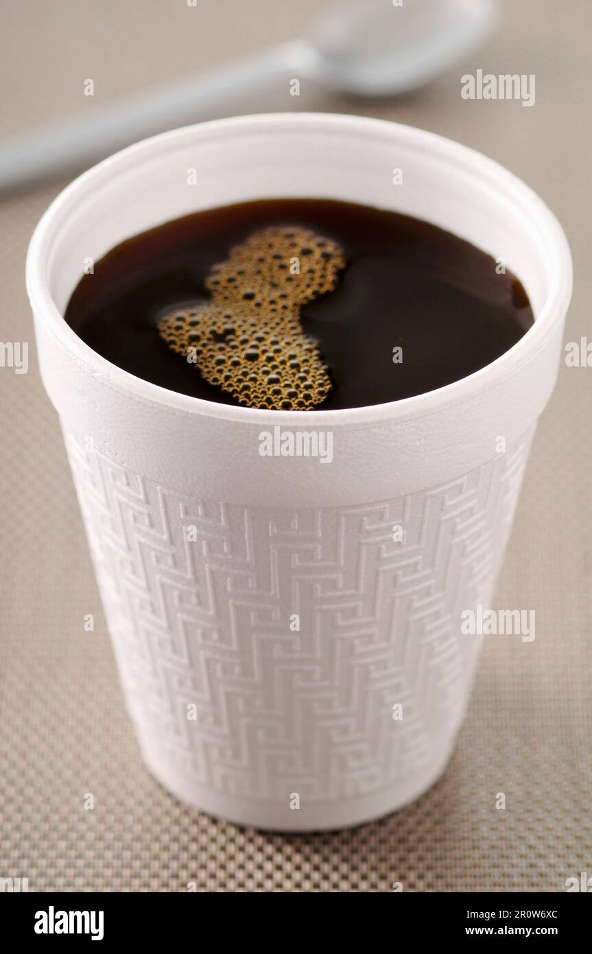 Plastic cup of coffee Stock Photo - Alamy
