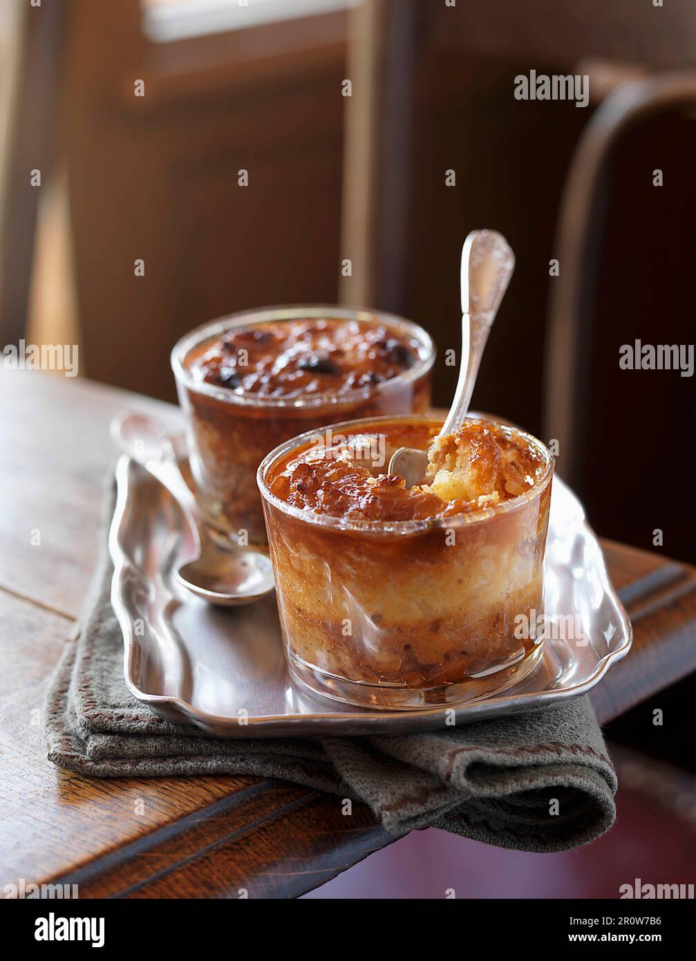Individual rice puddings Stock Photo - Alamy
