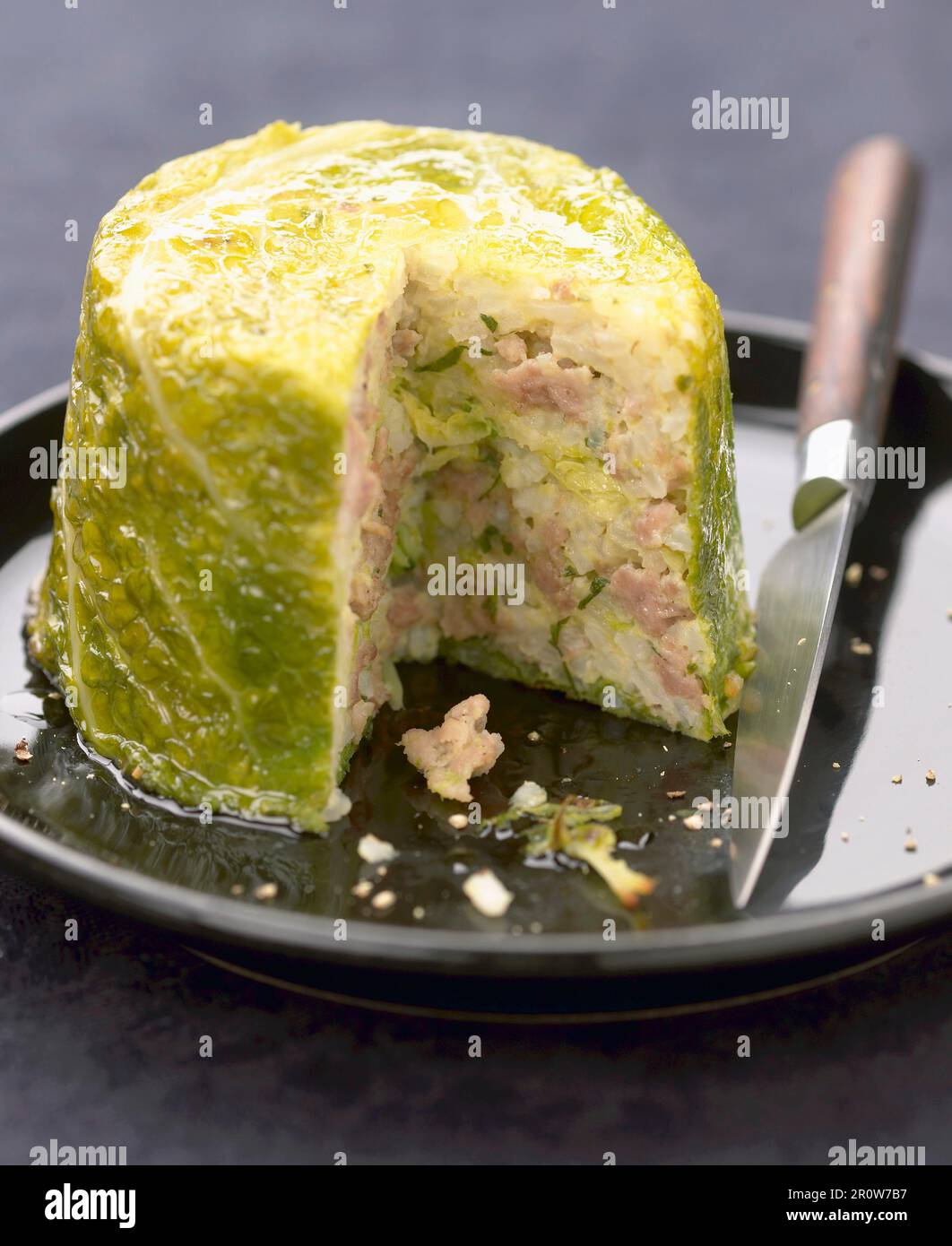 Stuffed cabbage Timbale Stock Photo - Alamy