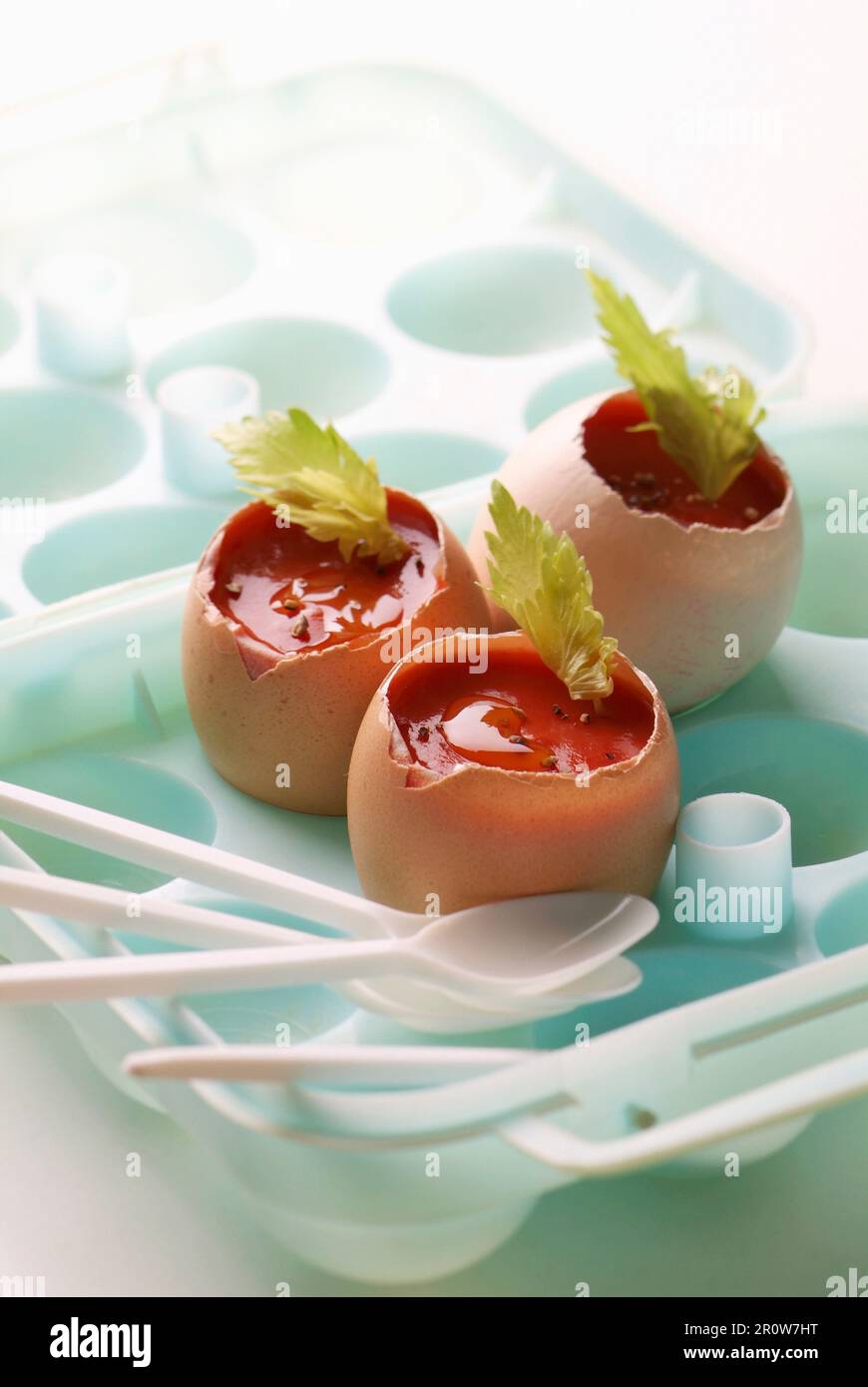 Chilled cream of tomato Stock Photo - Alamy