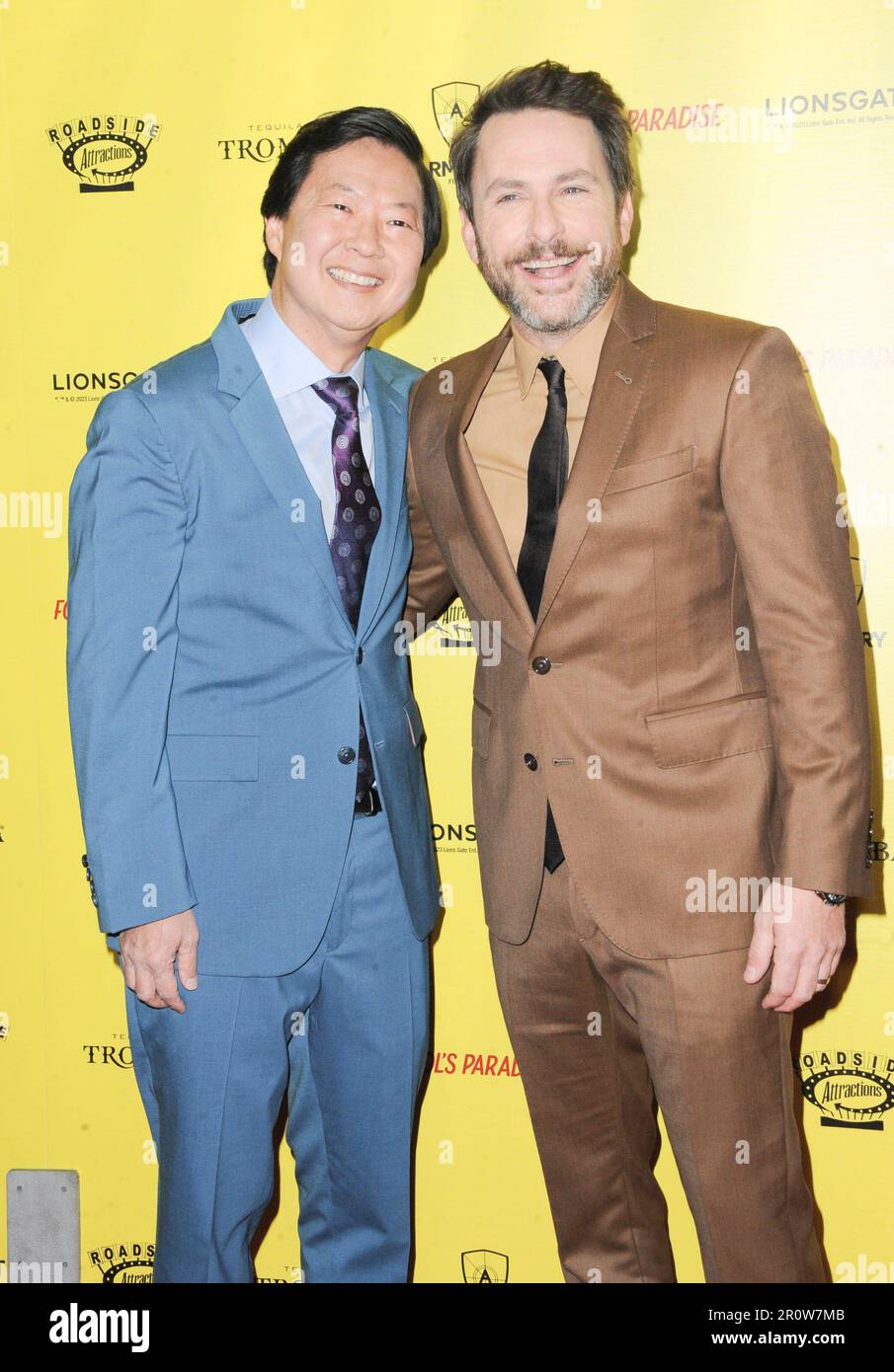 Los Angeles, CA. 9th May, 2023. Ken Jeong, Charlie Day at arrivals for ...