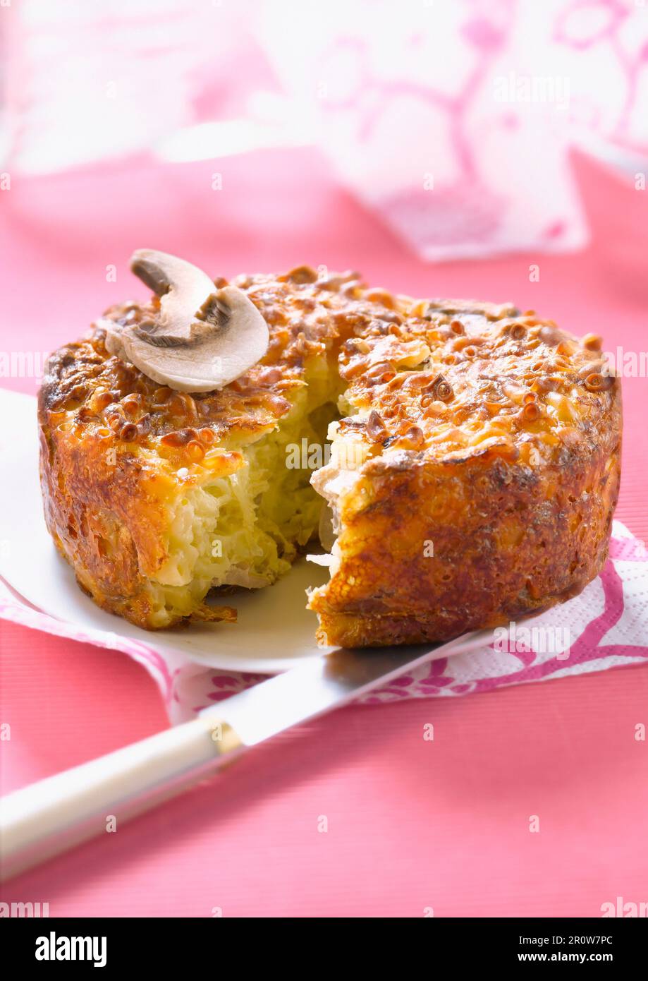 Pasta shell savoury cake Stock Photo - Alamy