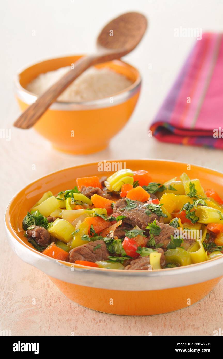 Sweet and sour beef stew Stock Photo - Alamy