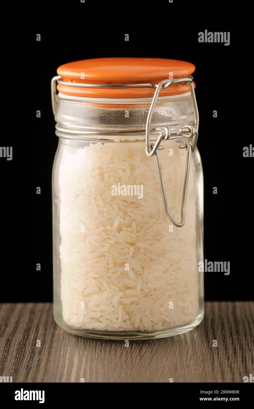 Jar of rice Stock Photo - Alamy