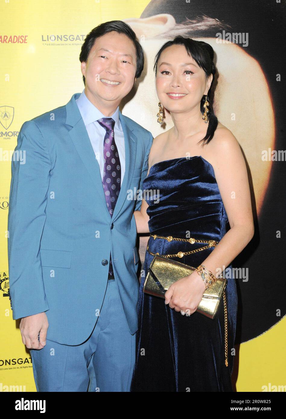 Los Angeles, CA. 9th May, 2023. Ken Jeong, Tran Jeong at arrivals for ...