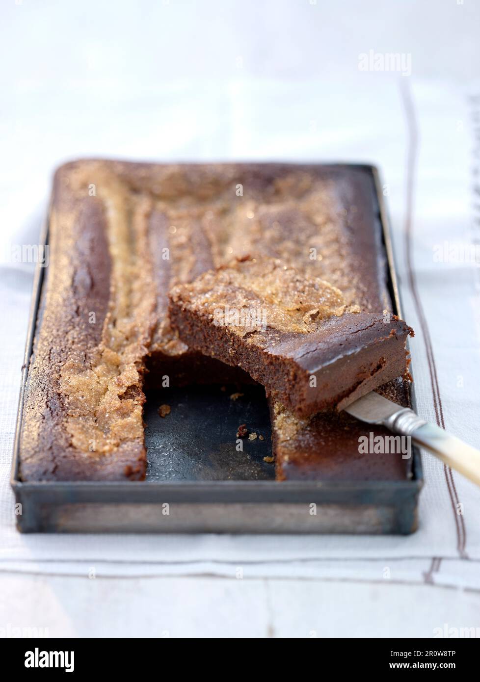 Chocolate and salted butter toffee cake Stock Photo - Alamy