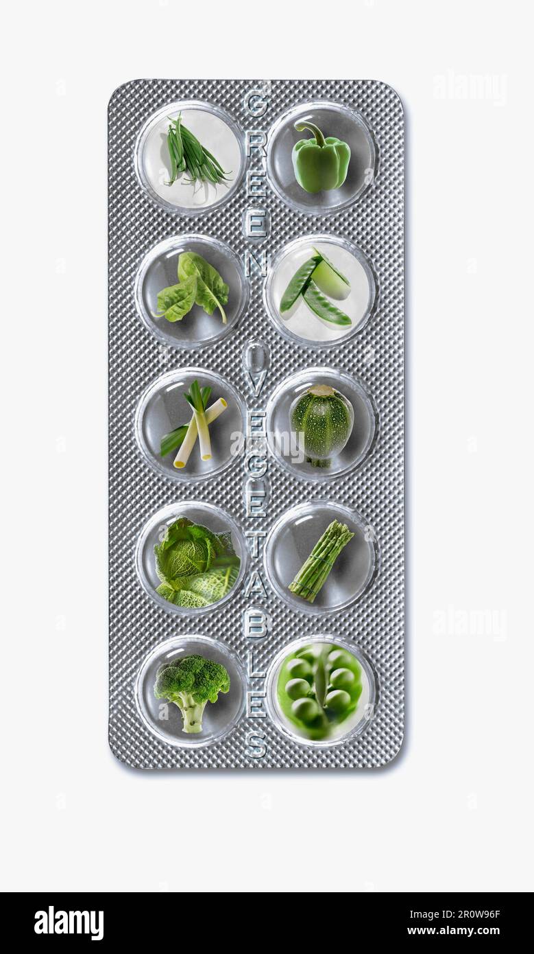 Tablet of green vegetables Stock Photo - Alamy