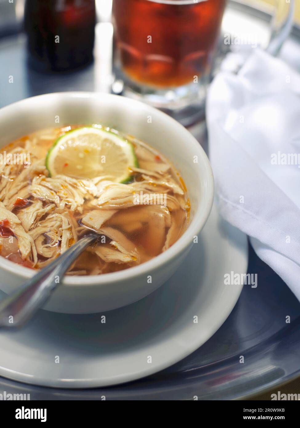 Chicken and lemon broth Stock Photo - Alamy
