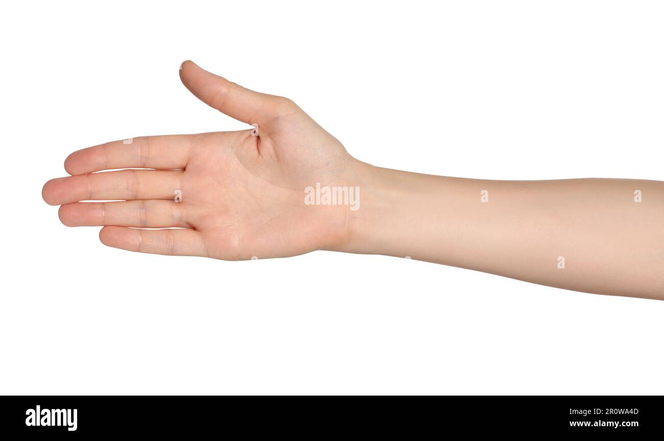 Holding out hand hi-res stock photography and images - Alamy