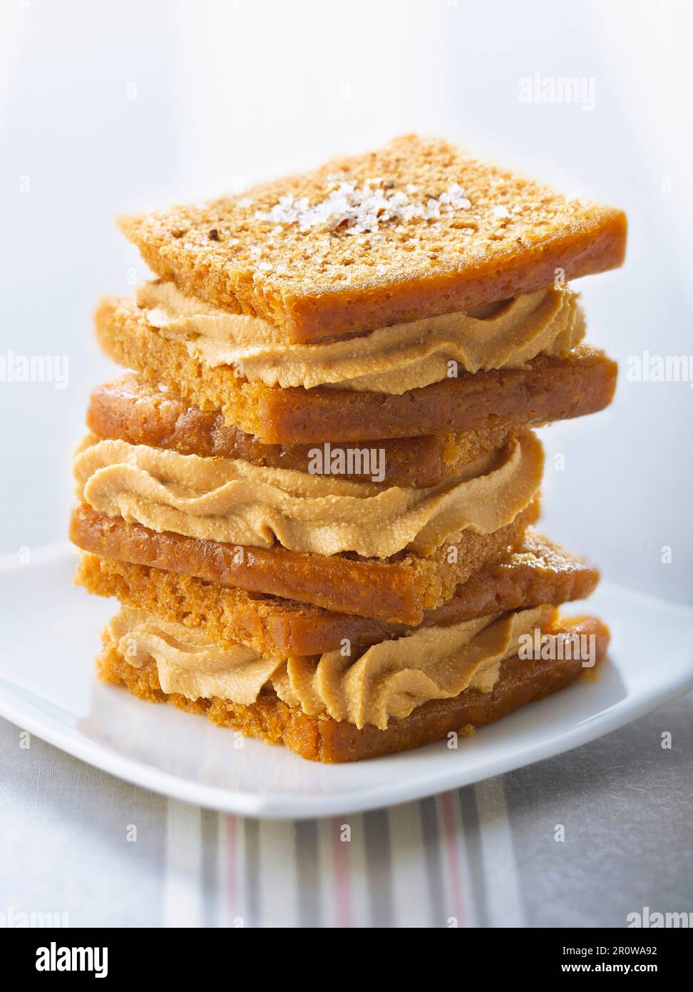 Gingerbread and foie gras cream Whoopies Stock Photo - Alamy
