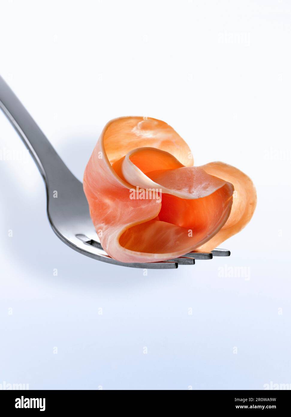 Ham pork sausage on fork hi-res stock photography and images - Alamy