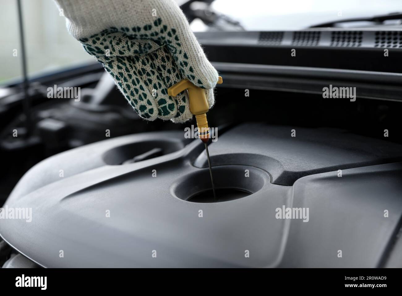 Technician checking modern car in hi-res stock photography and images ...
