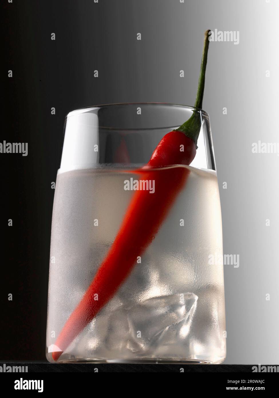 Vodka and red hot pepper cocktail Stock Photo - Alamy