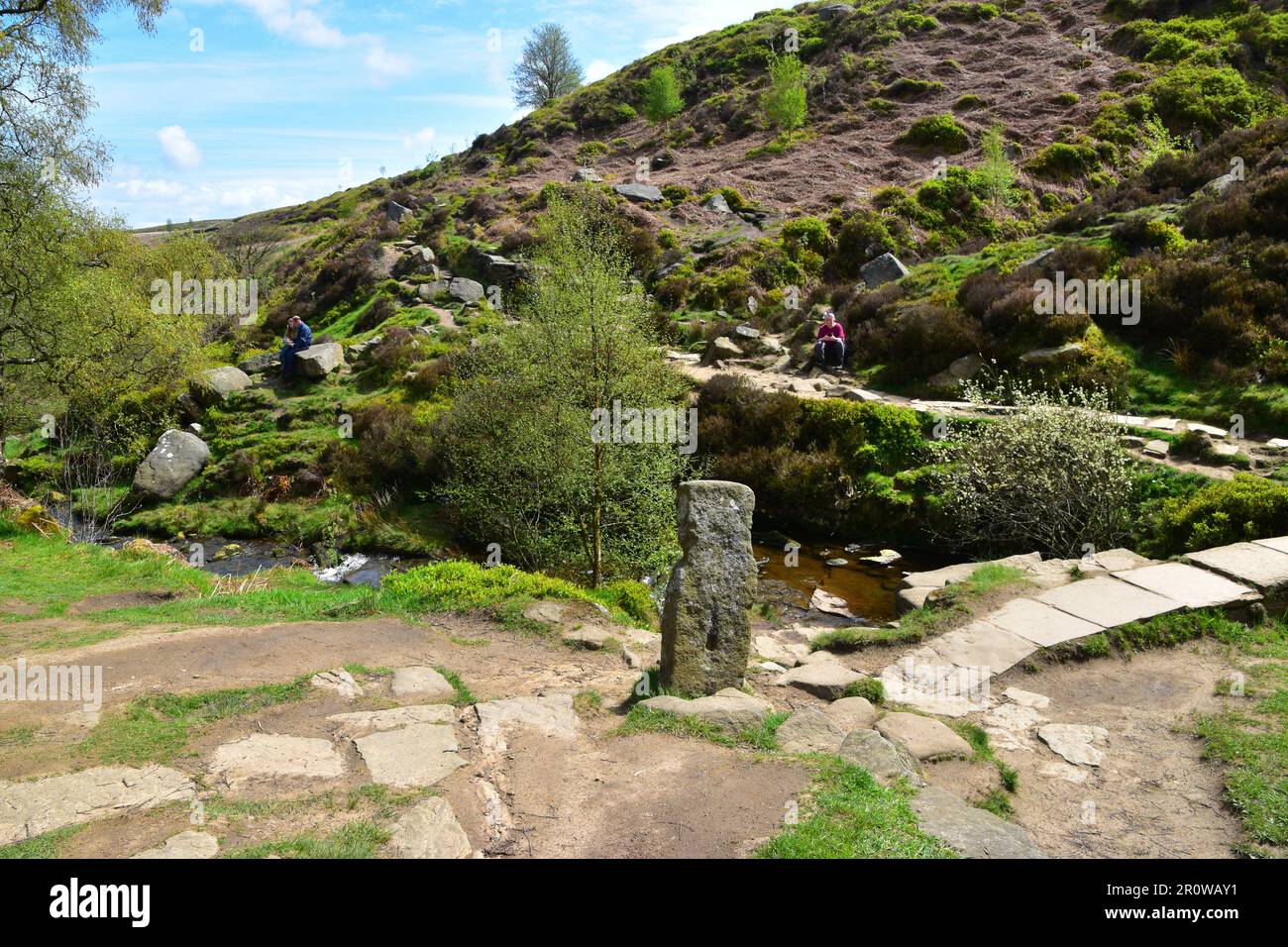 Brontë Waterfalls, Brontë Bridge, Haworth, Pennines, Yorkshire Stock ...