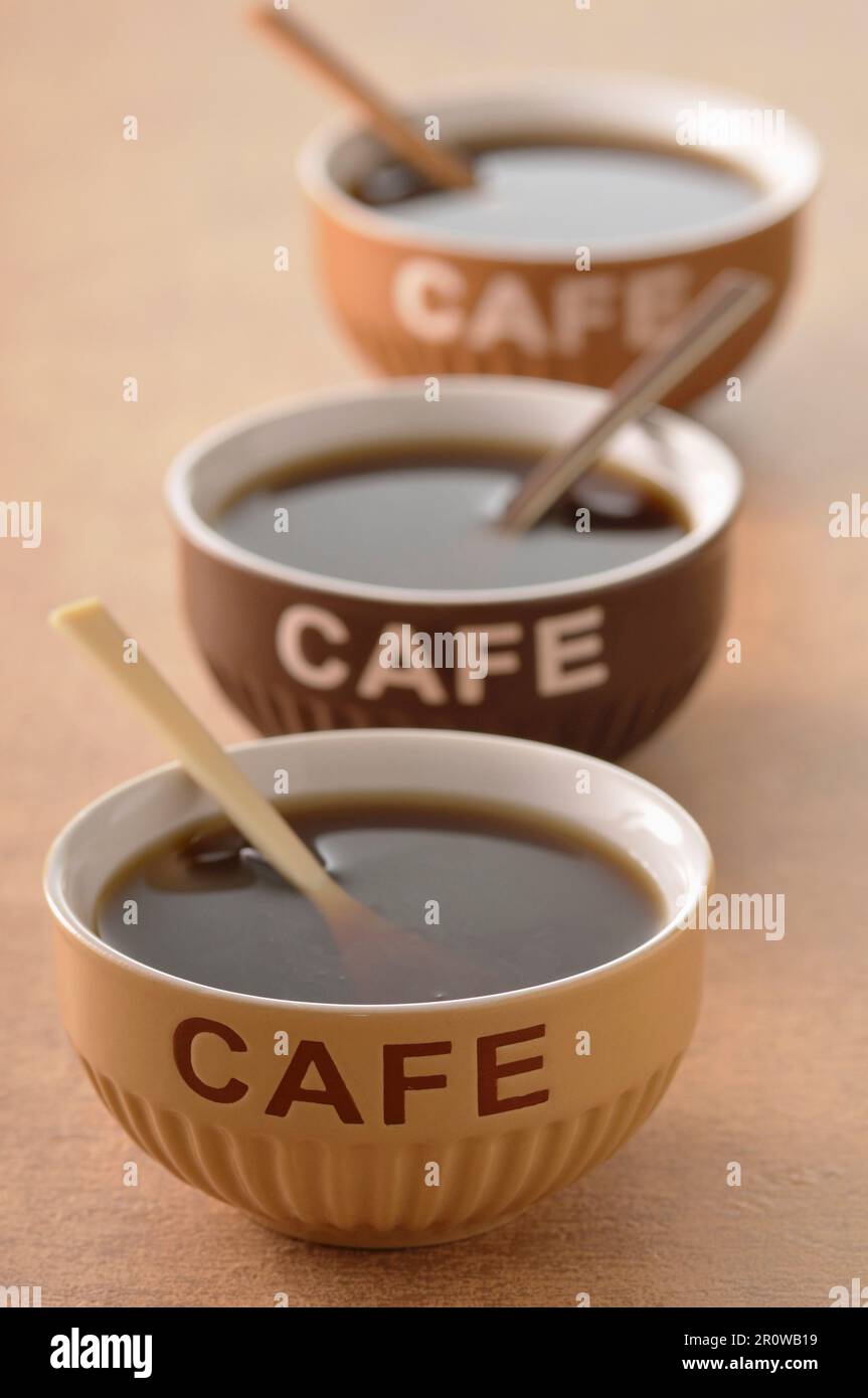 Three small bowls hi-res stock photography and images - Alamy