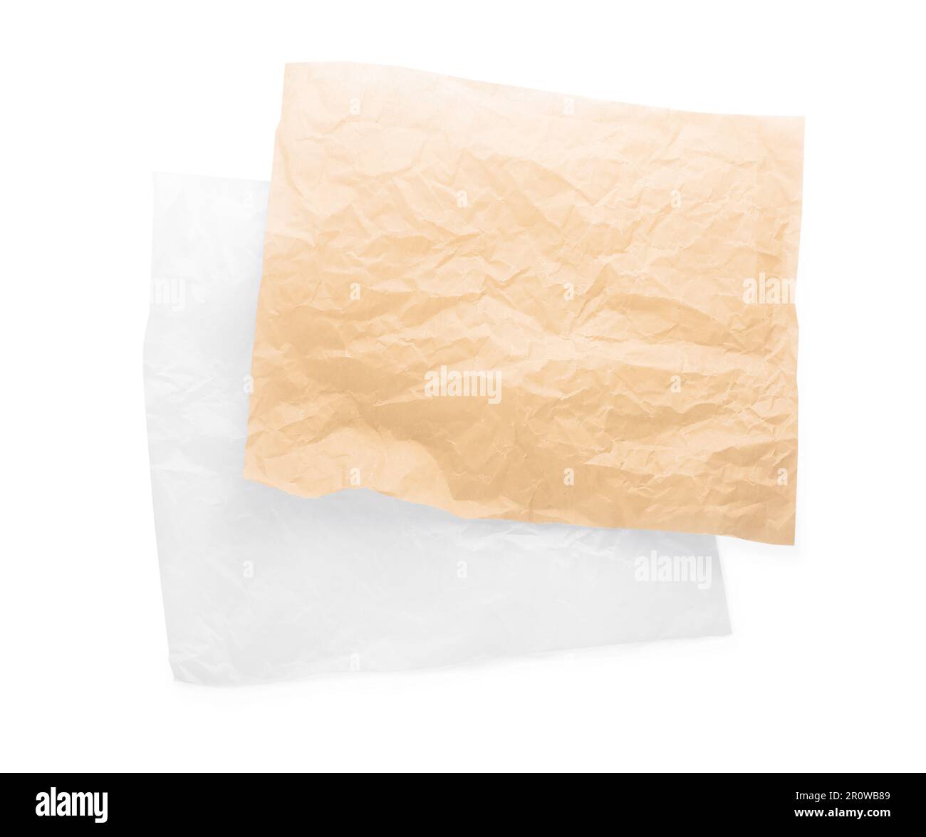 Two crumpled brown paper Cut Out Stock Images & Pictures - Alamy
