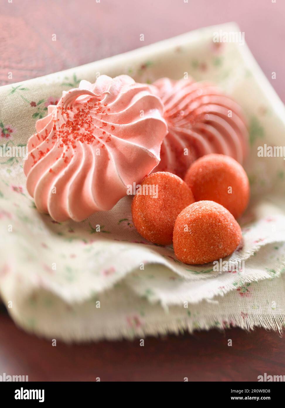 Strawberry Tagada meringue Stock Photo - Alamy