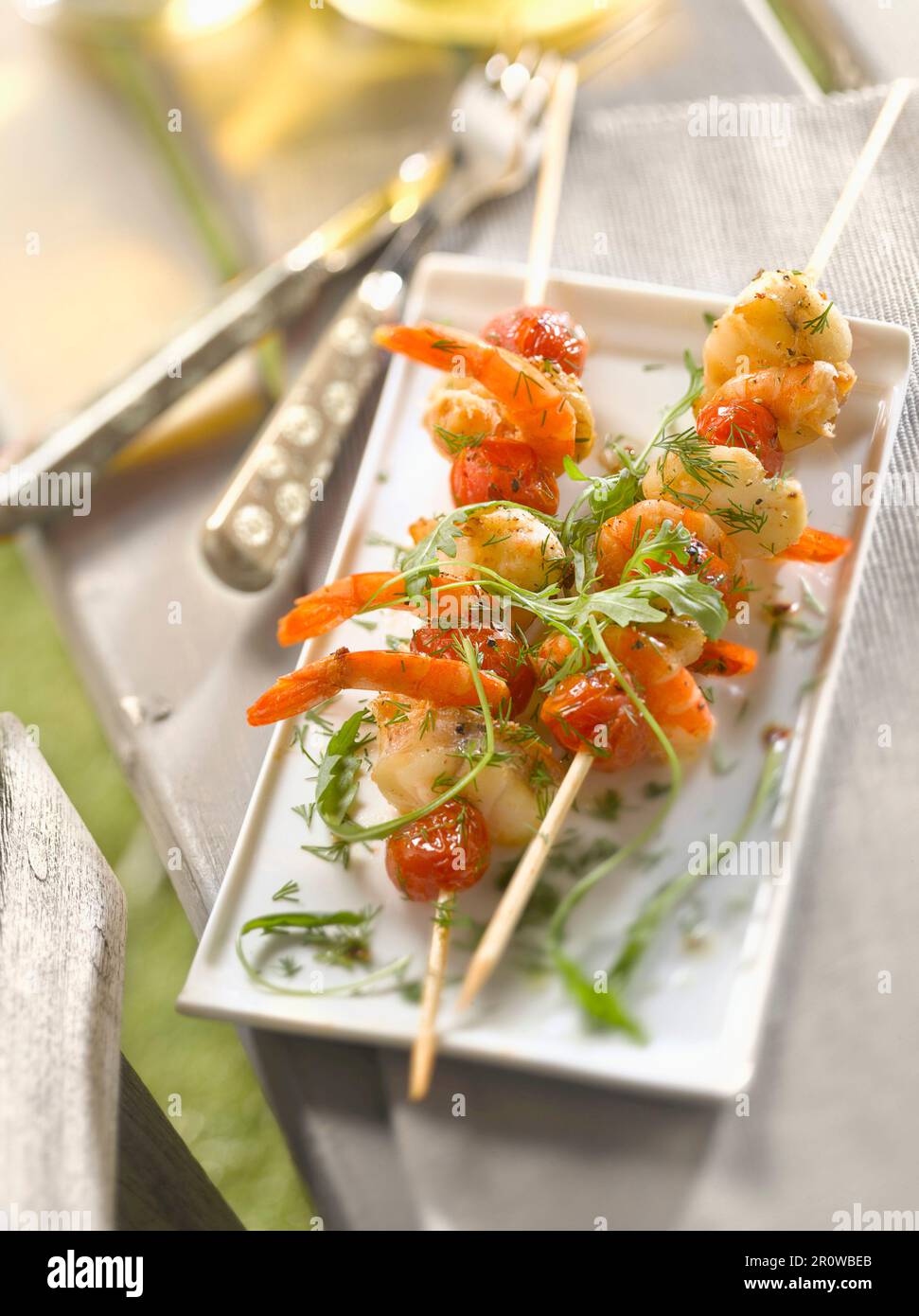 Fish brochettes hi-res stock photography and images - Alamy