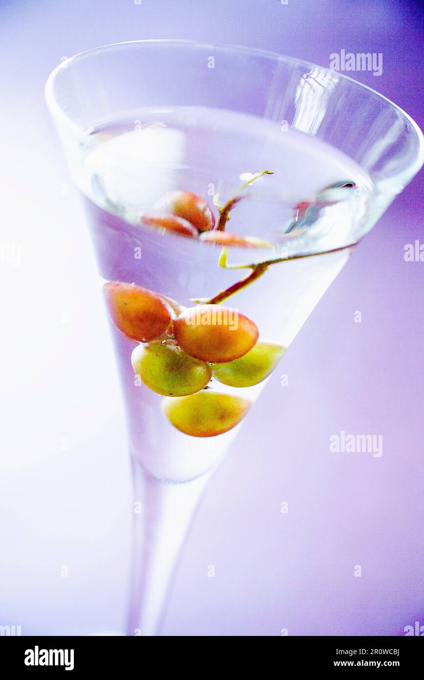 Vodka and grape cocktail Stock Photo - Alamy