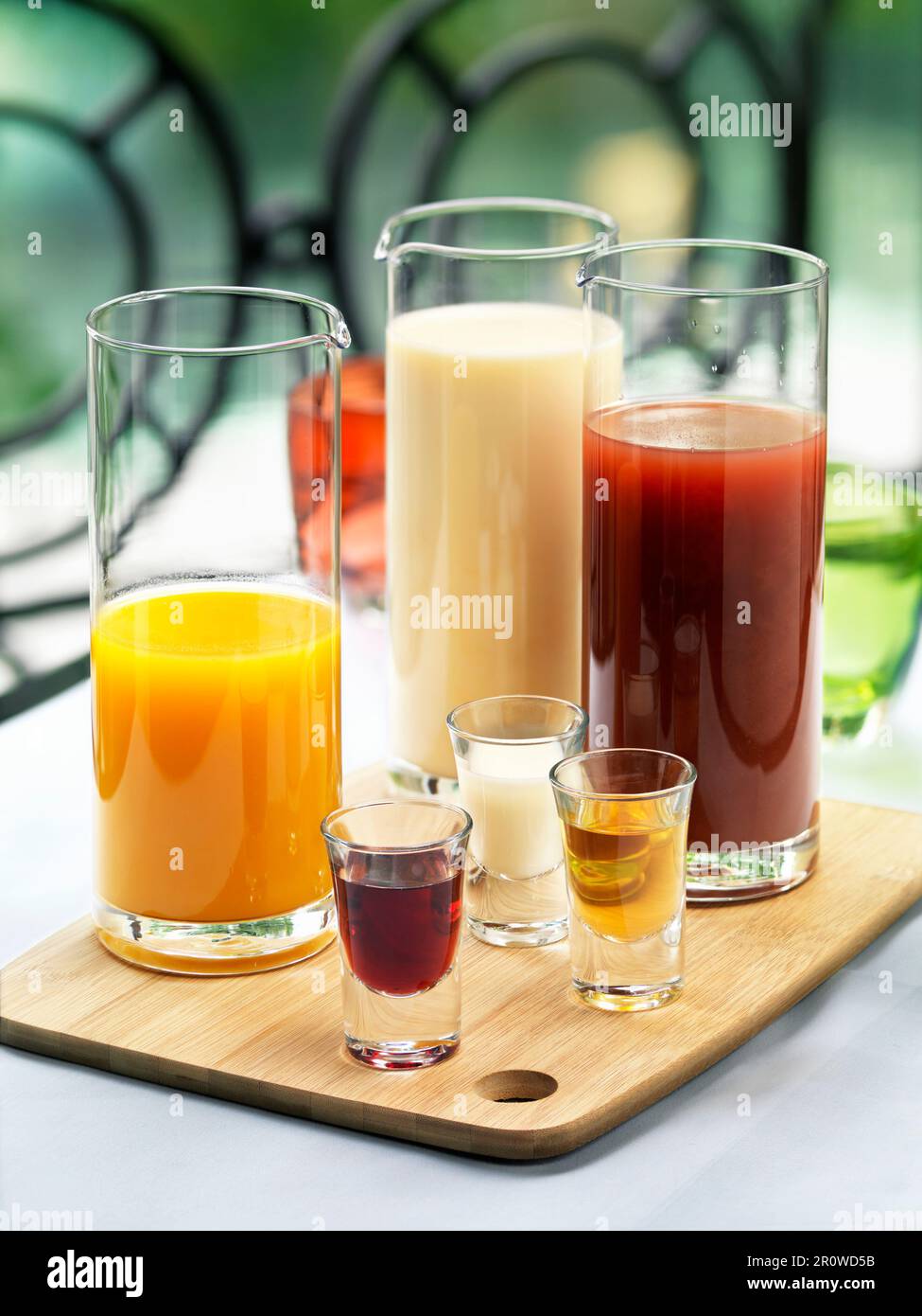Selection of fruit juices Stock Photo - Alamy