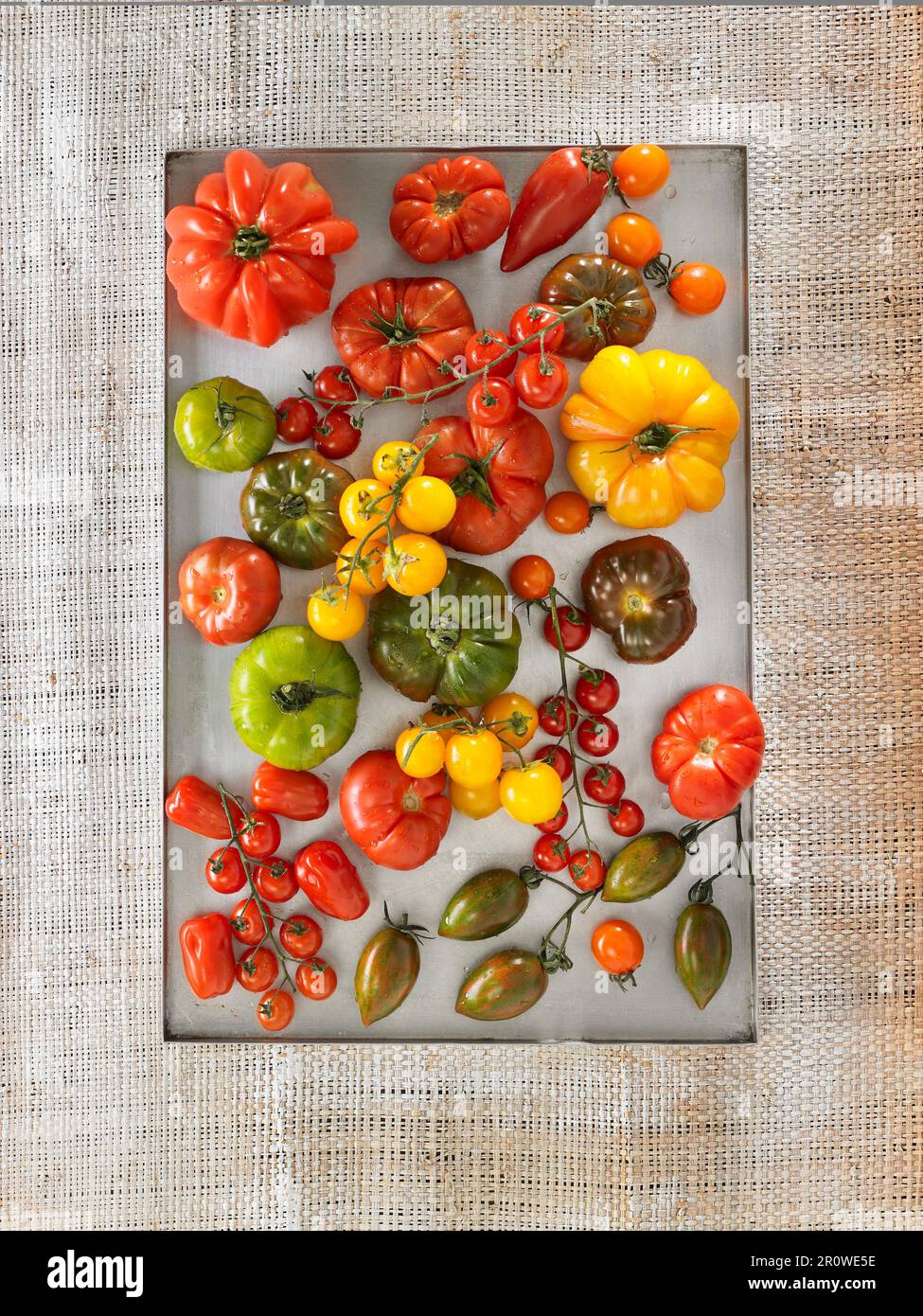 Plan view of tomatoes hi-res stock photography and images - Alamy