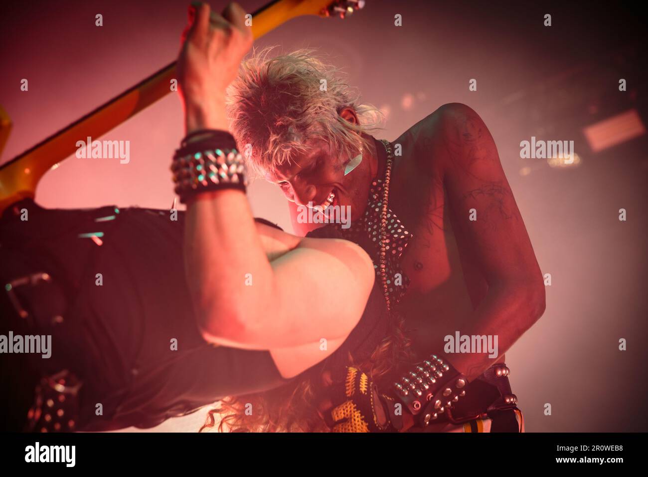 Toronto, Canada. 09th May, 2023. Yves Tumor (right) playing around with ...