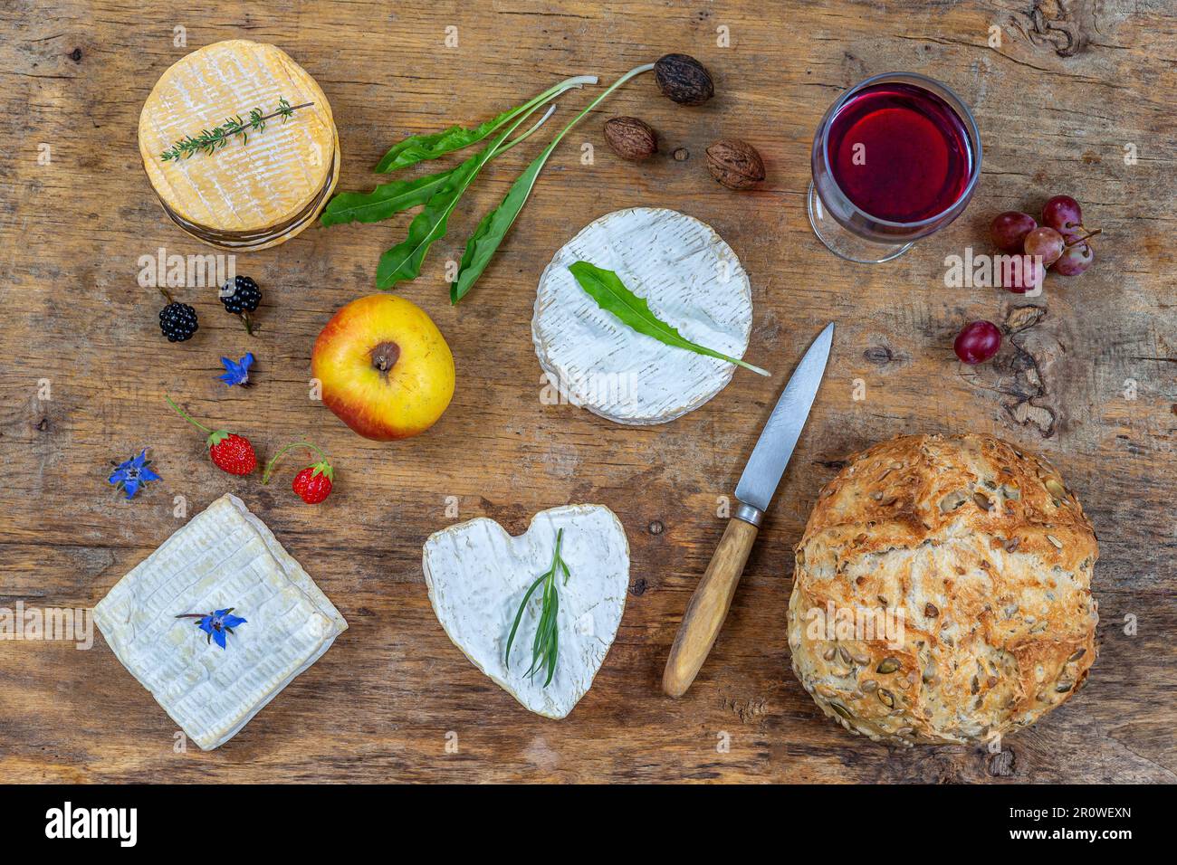 Assortment of cheeses Stock Photo - Alamy