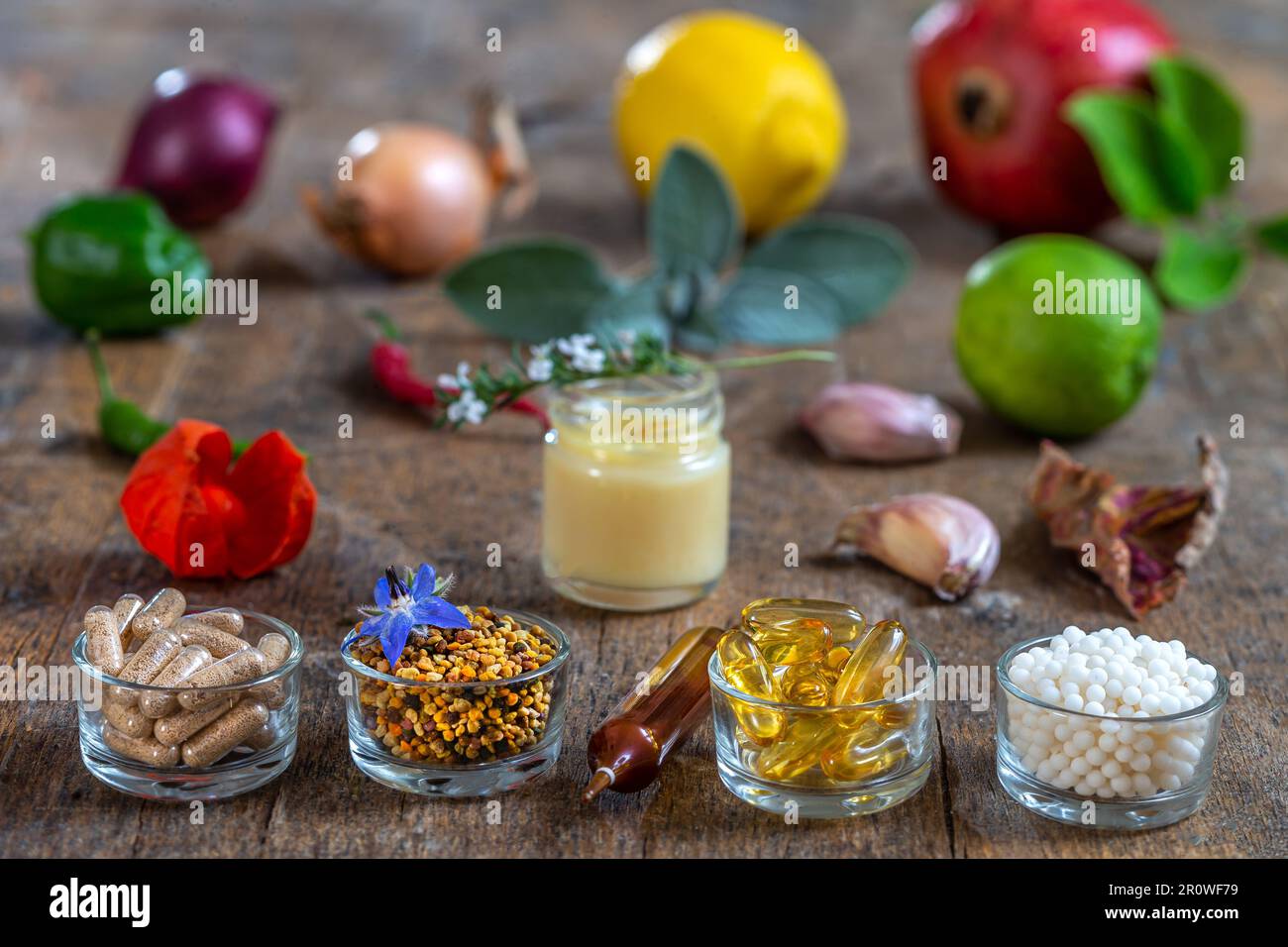 Capsules, flower pollen, royal jelly and globules as alternative ...