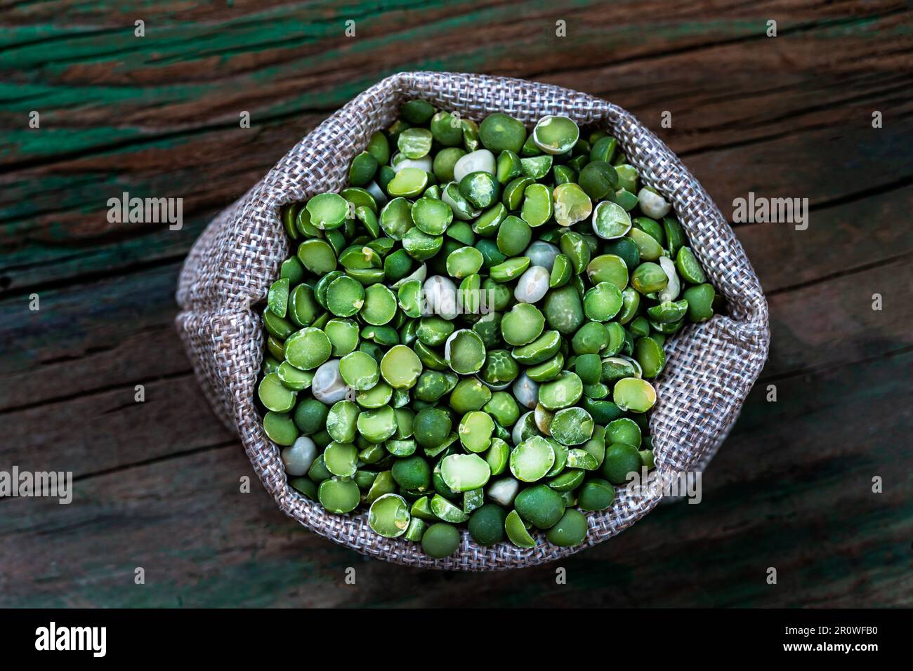 Split peas in a bag Stock Photo - Alamy