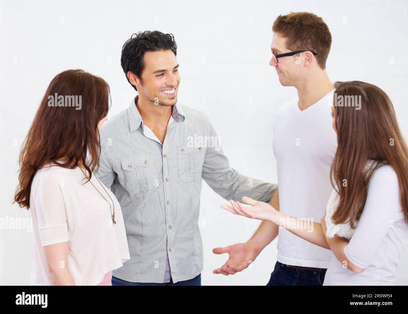 Business, group and staff brainstorming, collaboration and discussion ...