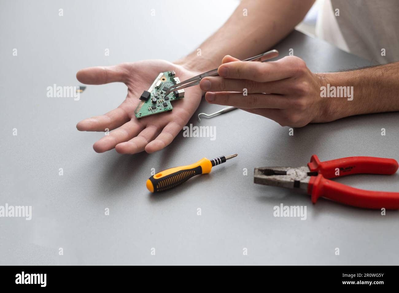 Human robotic hand in futuristic concept Stock Photo - Alamy