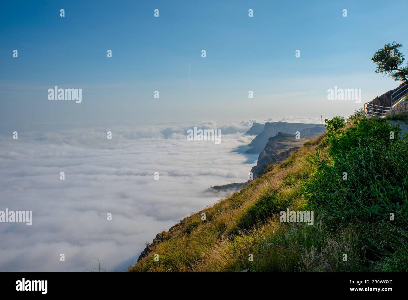 Khareef season landscape photo from Salalah, Sultanate of Oman Stock ...
