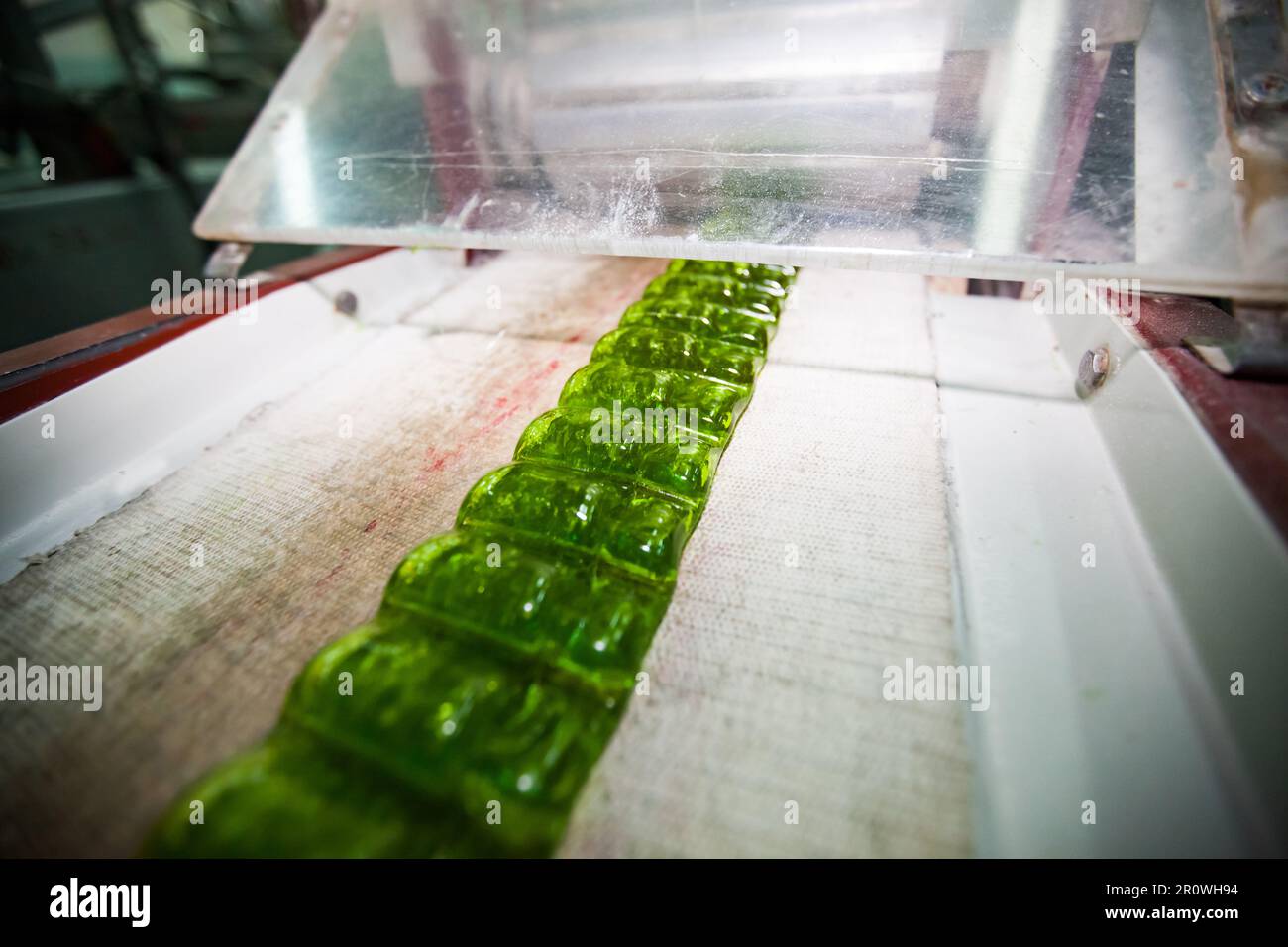 Caramel sweets manufacturing line. Confectionery factory Stock Photo ...
