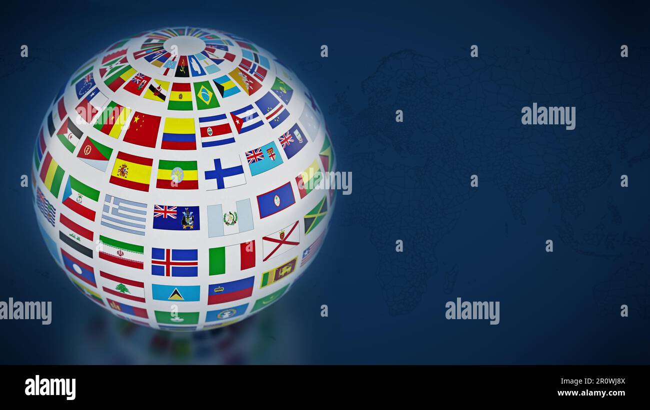 3d World Flags Globe