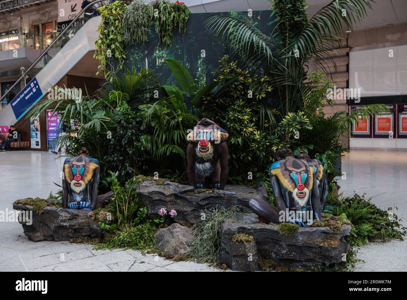 London, UK. 10th May, 2023. Renowned body painter artist, Johannes ...