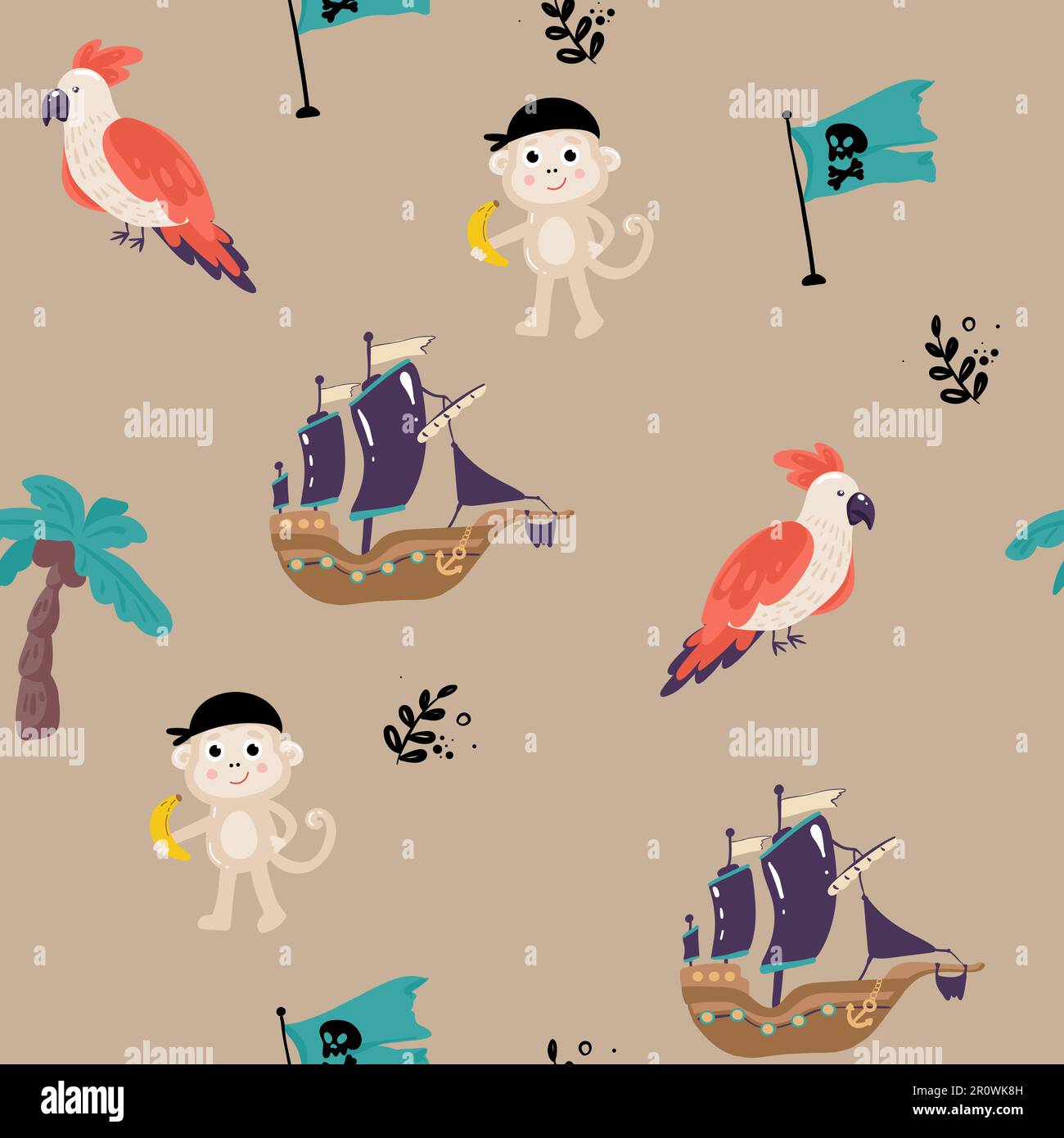 Cute Pirate Background