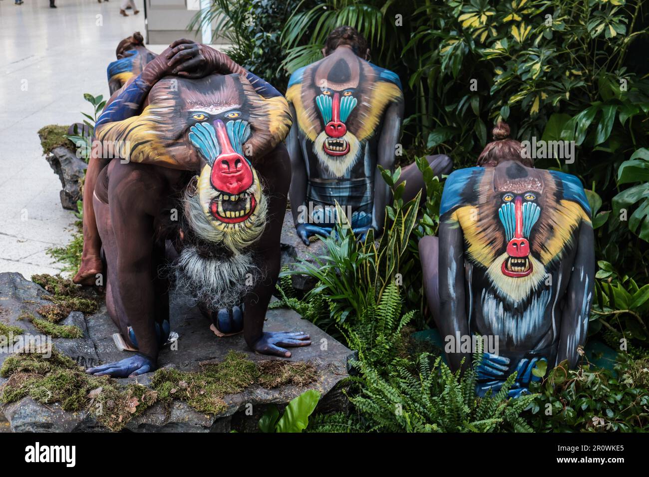 London, UK. 10th May, 2023. Renowned body painter artist, Johannes ...