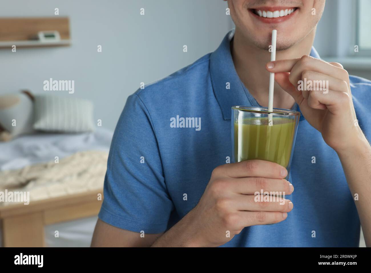 Man drinking juice hi-res stock photography and images - Alamy