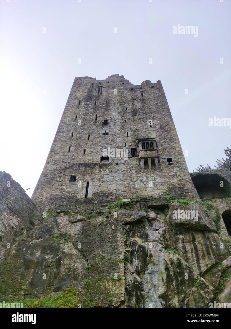 Old celtic fortress standing on a rock, Blarney castle in Ireland ...