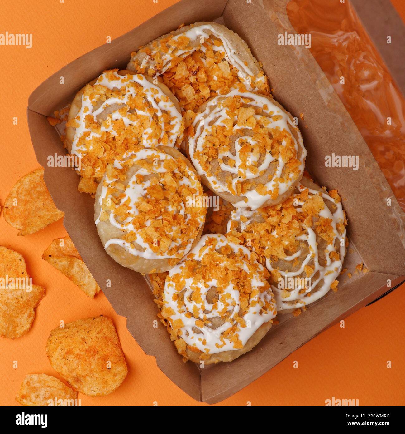 Yummy puri with small fried semolina balls in a box. Puri is a very ...