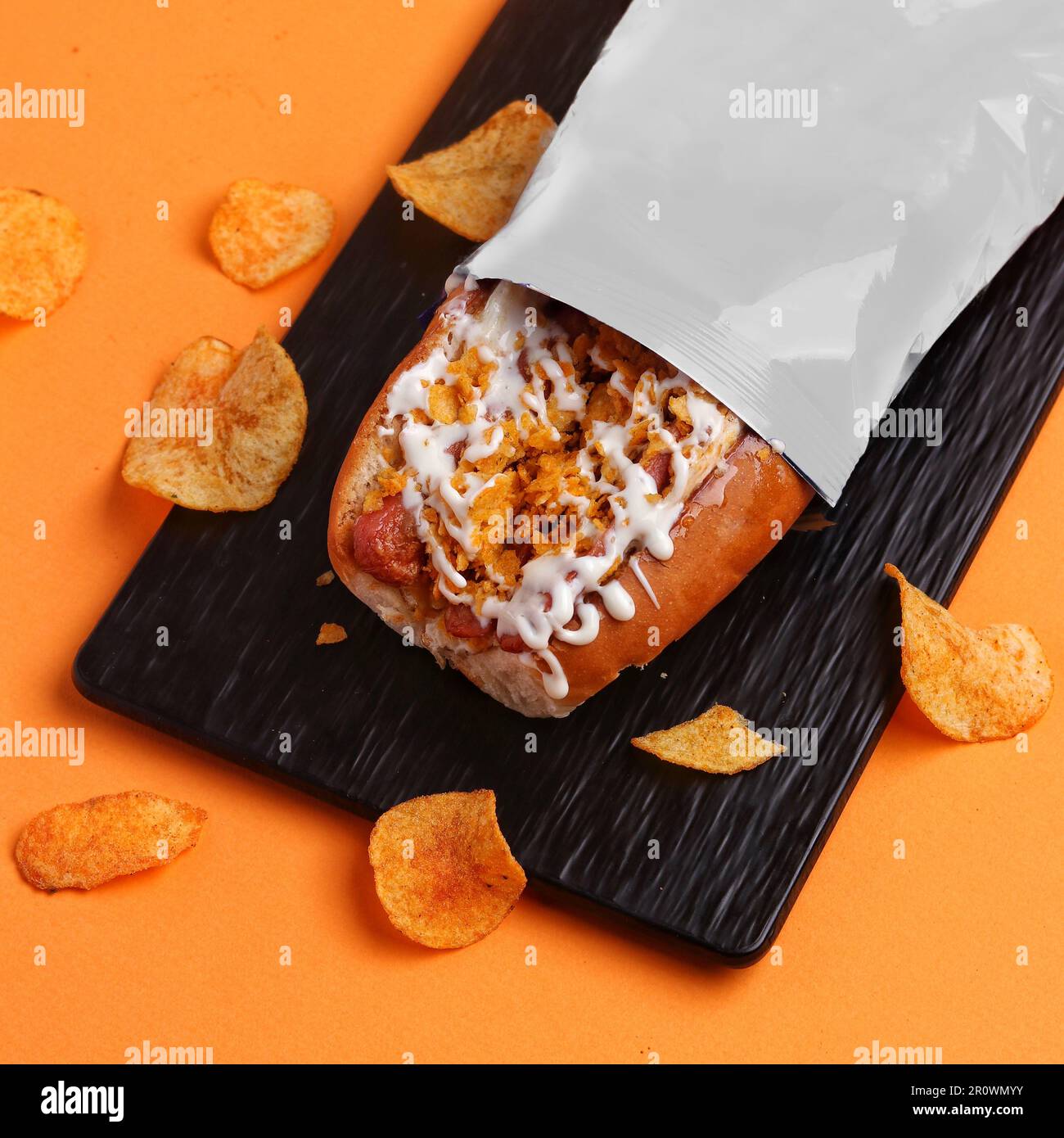 Hot chips container hi-res stock photography and images - Alamy