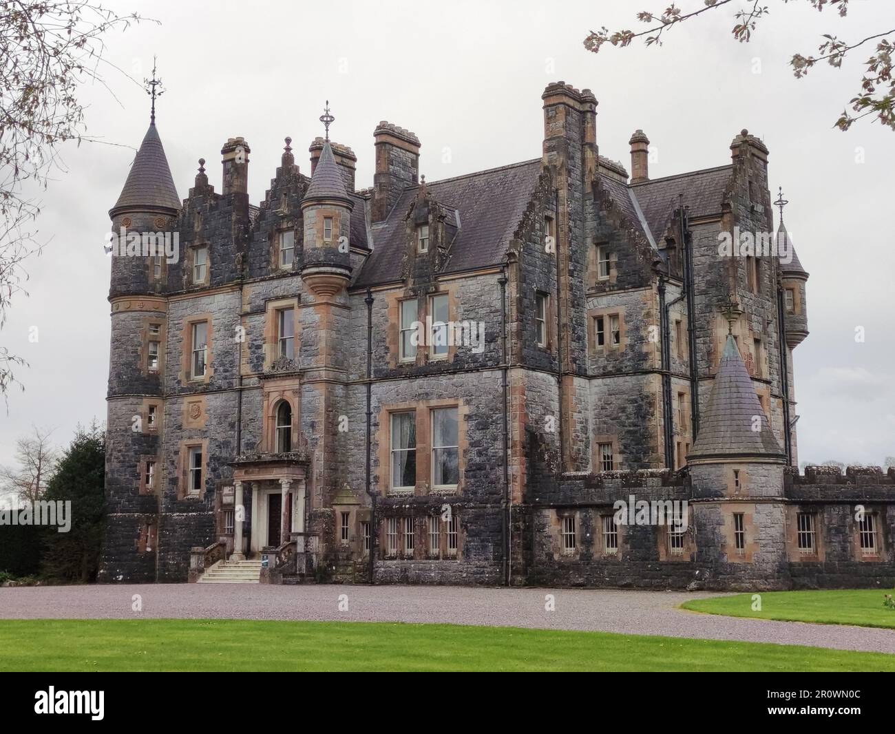 Old celtic house, Blarney castle in Ireland, old ancient celtic ...