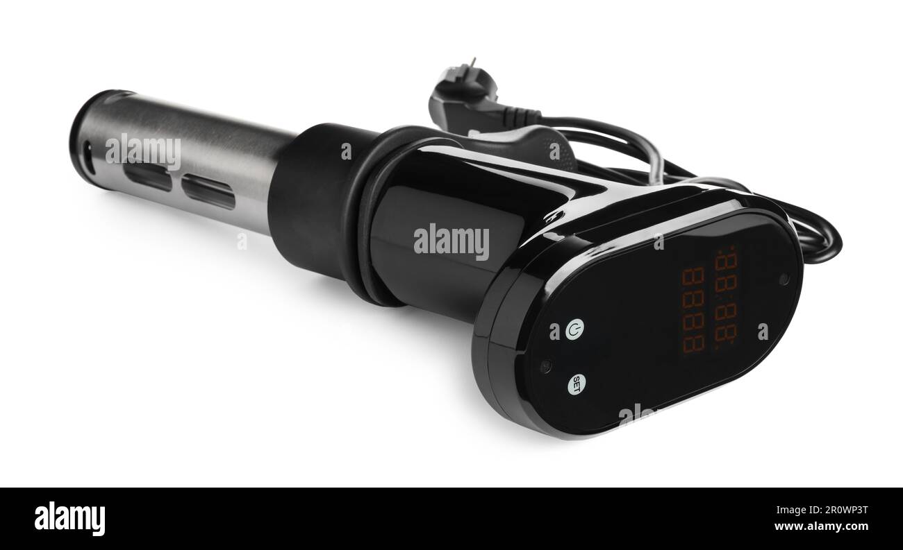 Thermal immersion circulator isolated on white. Sous vide cooker Stock ...