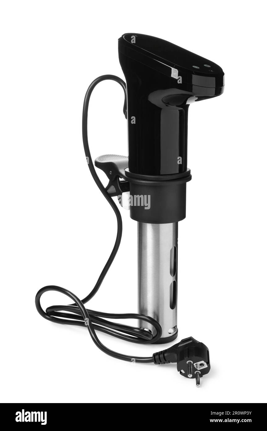 Thermal immersion circulator isolated on white. Sous vide cooker Stock ...